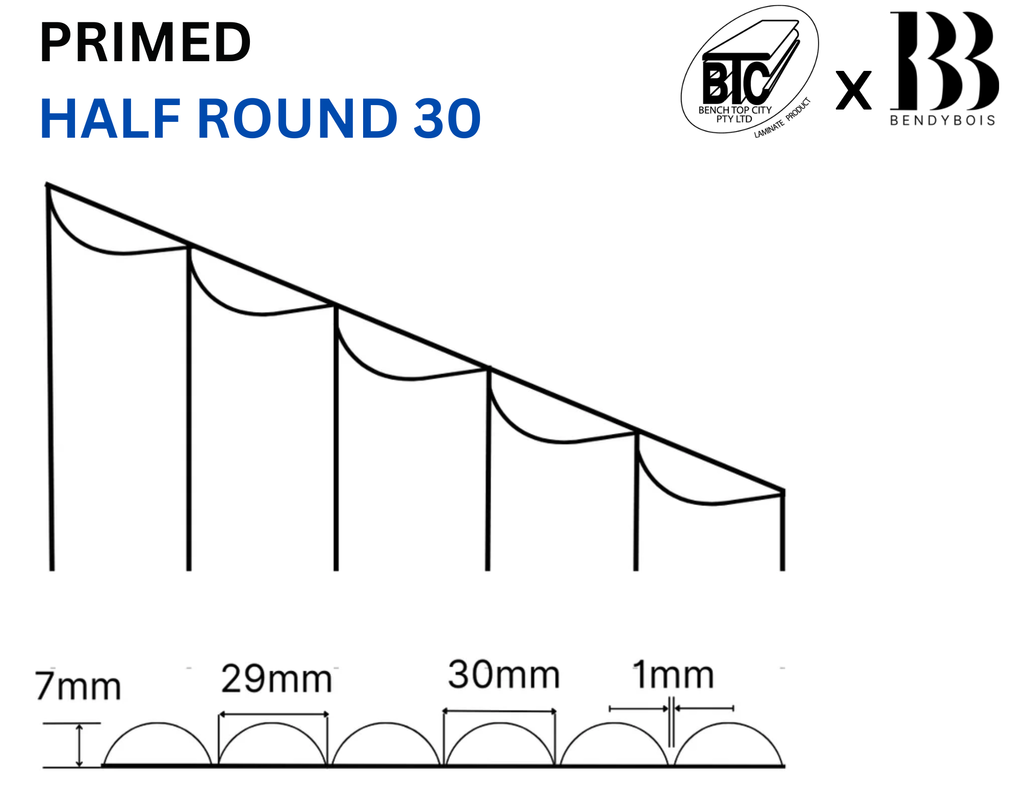 BTC x Bendy Bois - BendyWood Primed Range - Scallop 50 — Bench Top City ...