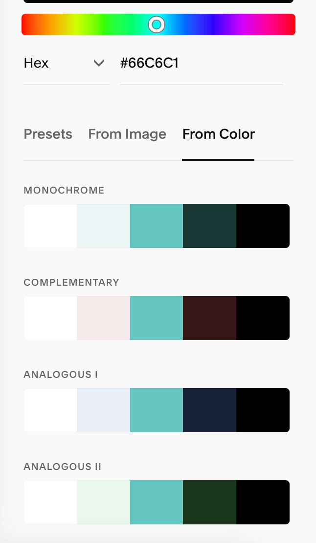 How to add a Custom Color Palette to your Squarespace Website — Big Cat ...