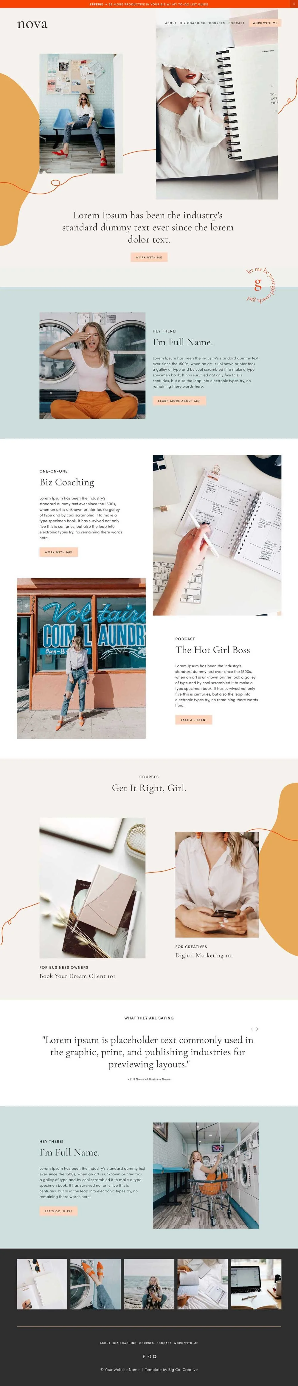 Shop Squarespace Template Kits Big Cat Creative Squarespace
