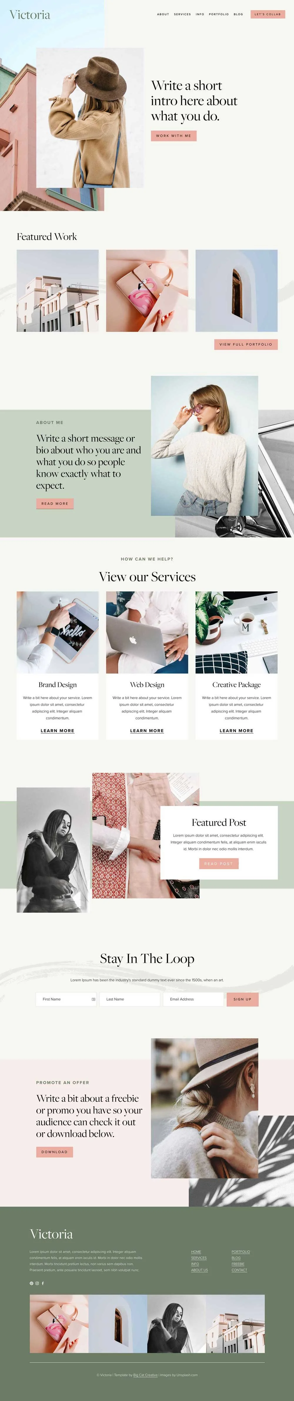 Shop Squarespace Template Kits Big Cat Creative Squarespace