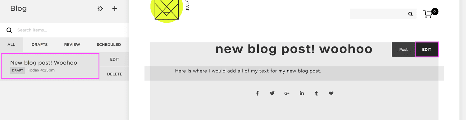 6 Must-Read Blog Design Tips for Squarespace — Big Cat Creative ...