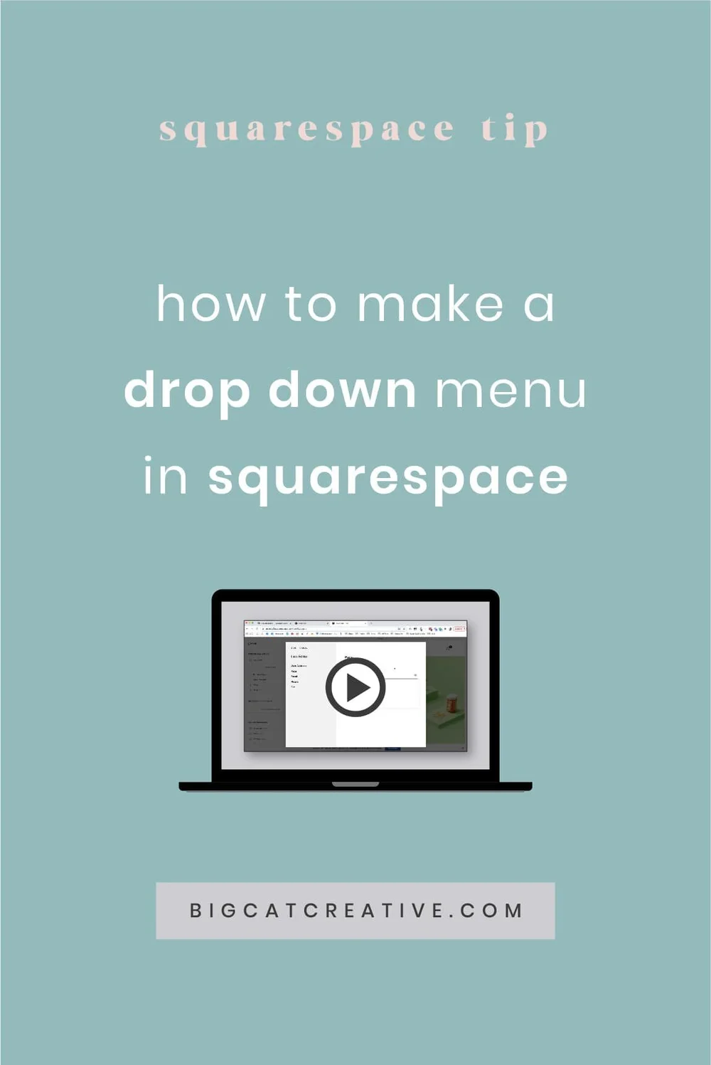 How to Add a Drop Down Menu in Squarespace — Big Cat Creative ...