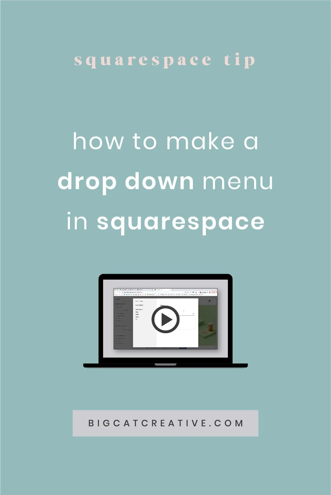How to Add a Drop Down Menu in Squarespace — Big Cat Creative ...