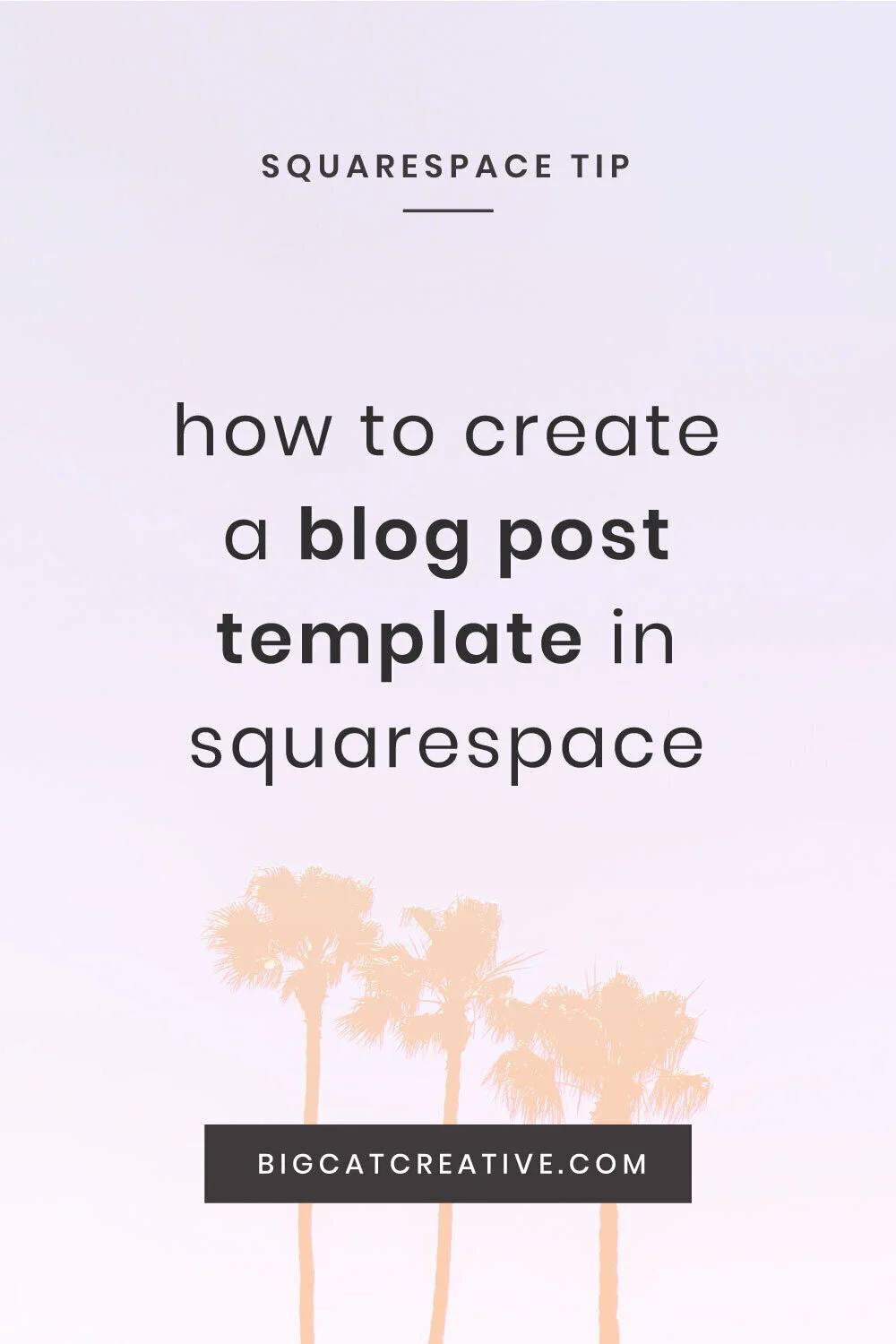 How to create a blog post template in Squarespace — Big Cat Creative ...