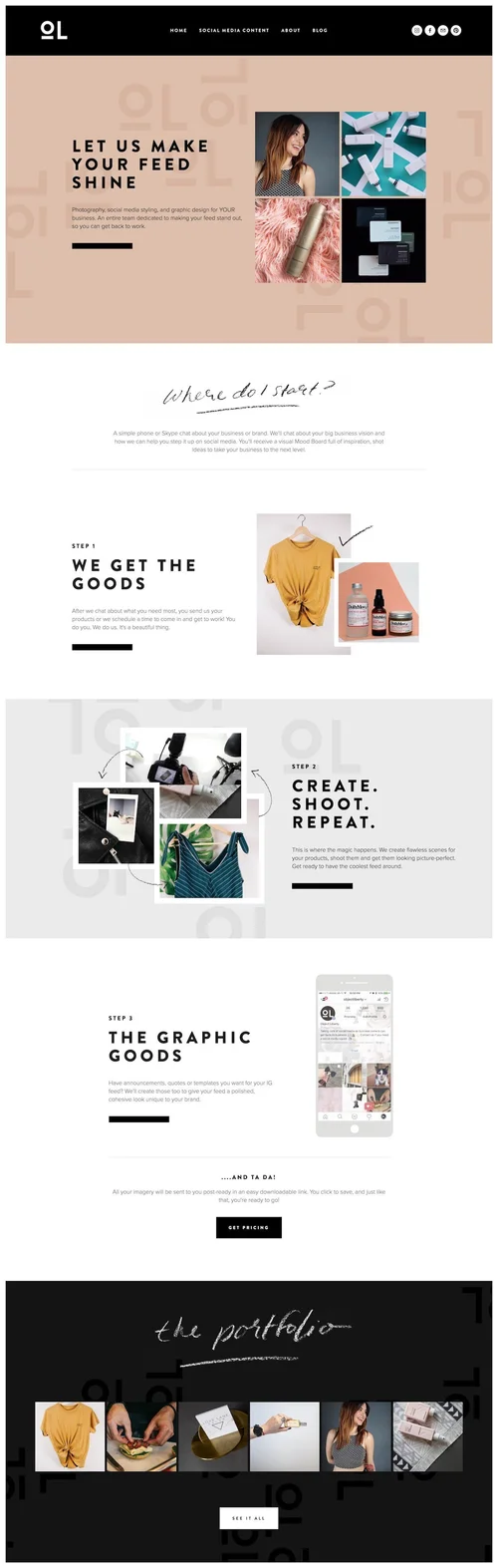 Top 10 modern & edgy Squarespace web designs for inspiration — Big Cat ...