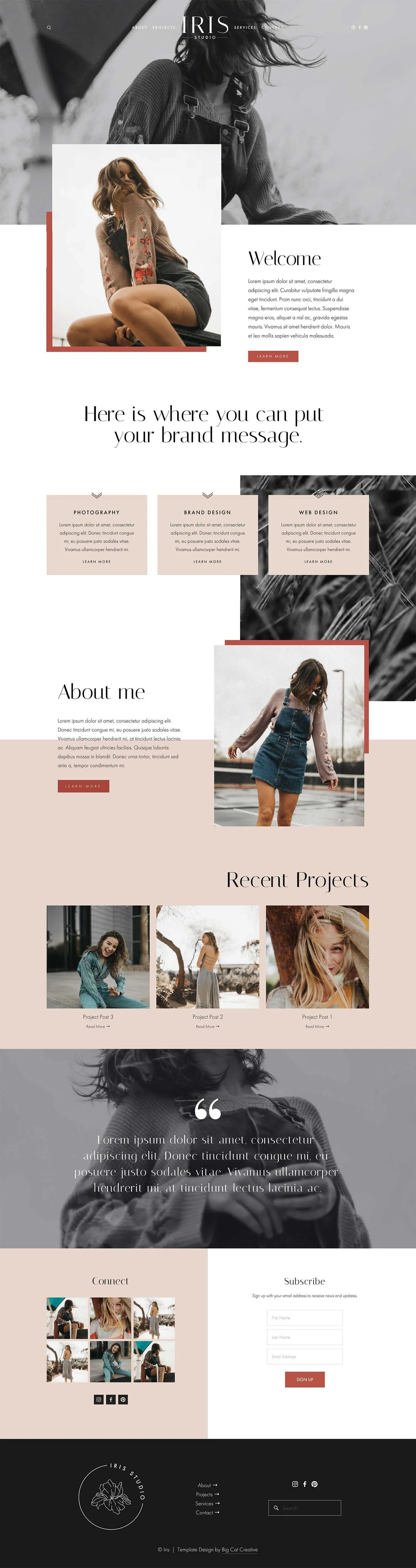 Top 10 modern & edgy Squarespace web designs for inspiration — Big Cat ...