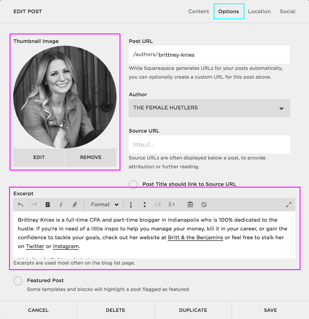 Create a Blog Signature in Squarespace DIY — Big Cat Creative ...