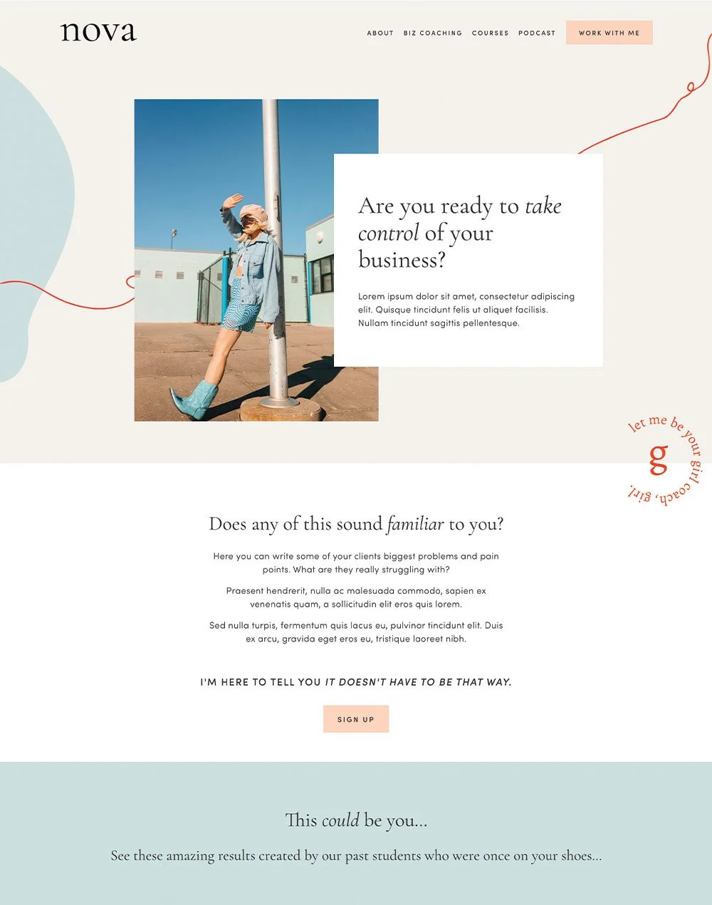 Nova Squarespace Template — Big Cat Creative - Squarespace Templates ...