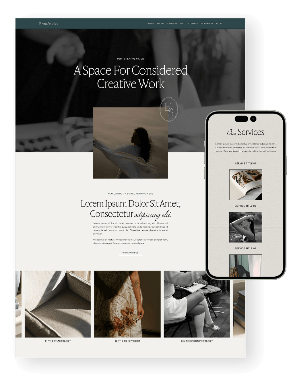 Premium Squarespace 7.1 Templates — Big Cat Creative - Squarespace ...