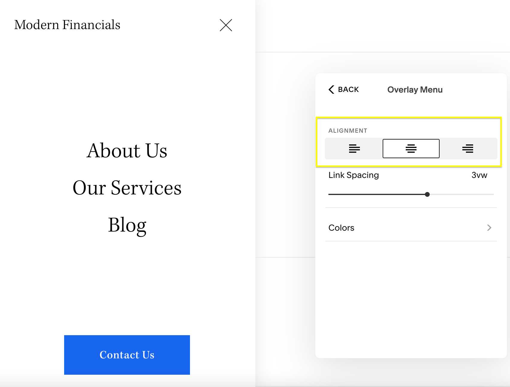 How To Adjust Your Mobile Menu In Squarespace 7 1 And 7 0 Brine — Big Cat Creative