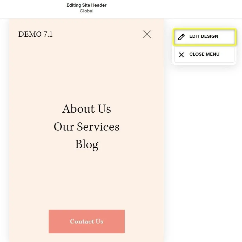 How to Adjust Your Mobile Menu in Squarespace (7.1 and 7.0 Brine) — Big Cat Creative ...