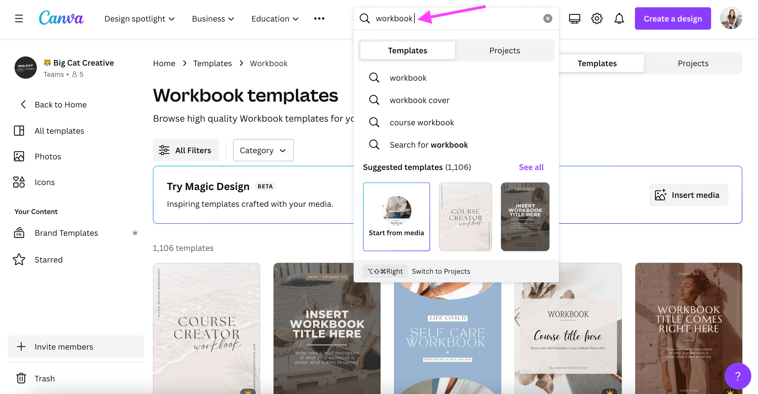 How To Create A Fillable Pdf Workbook In Canva For Free — Big Cat Creative Squarespace