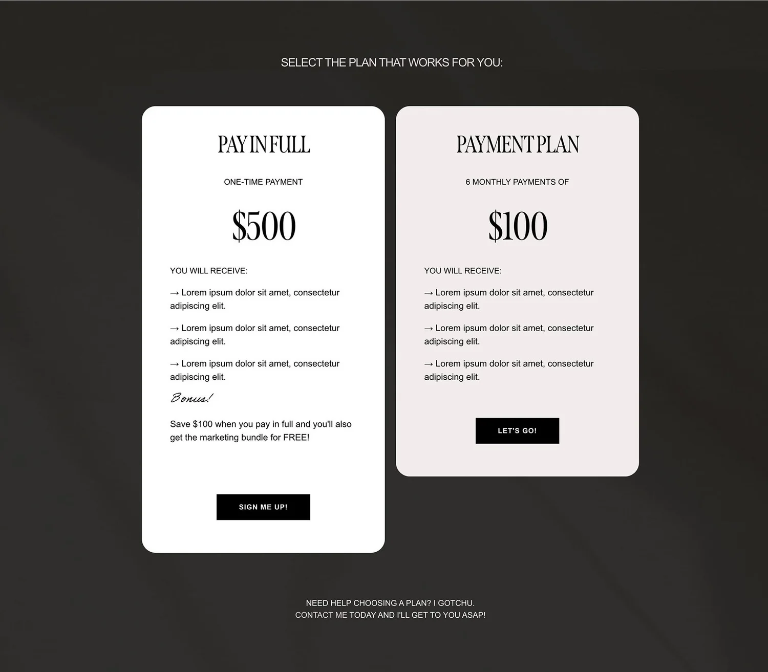 The 5 Must-Haves On Your Sales Page — Big Cat Creative - Squarespace ...