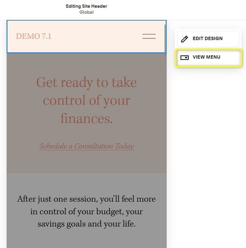 How to Adjust Your Mobile Menu in Squarespace (7.1 and 7.0 Brine) — Big Cat Creative ...