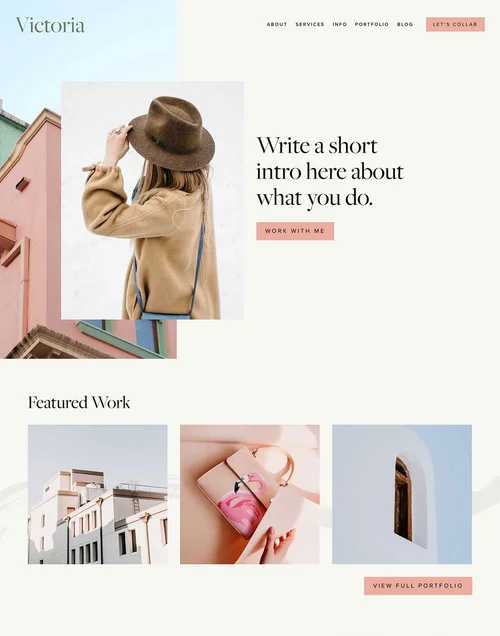 Victoria Squarespace 7.1 Template Kit — Big Cat Creative - Squarespace ...