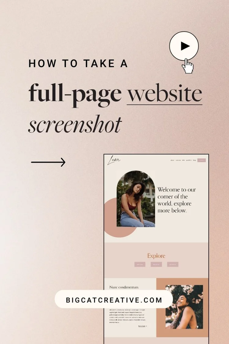 How to showcase your websites with full page screenshots — Big Cat ...