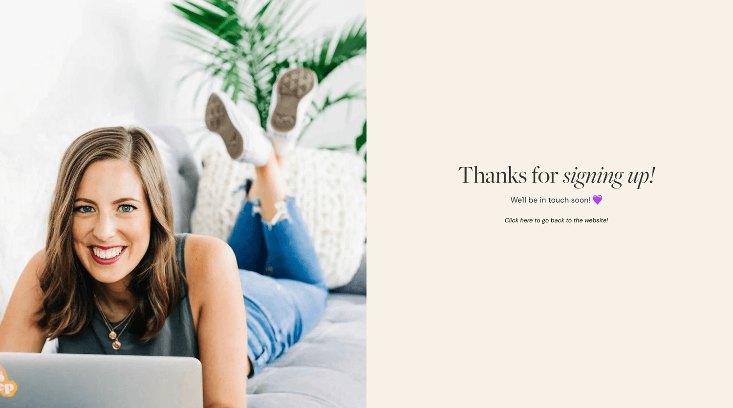 How to redirect Squarespace forms to a freebie or thank you page — Big ...