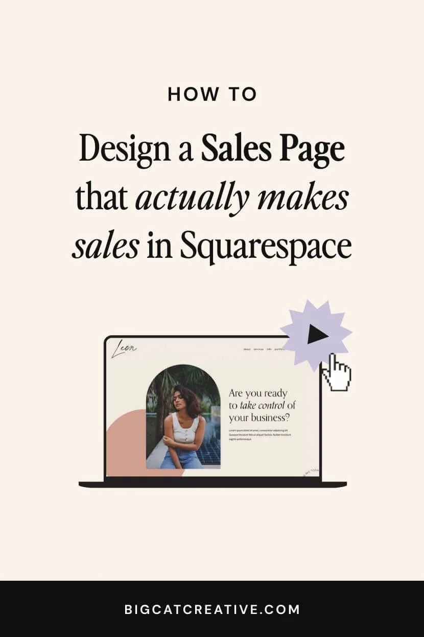 Crafting the Perfect Sales Page on Squarespace — Big Cat Creative ...