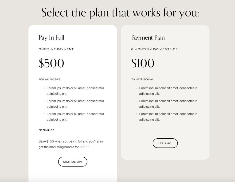 Crafting the Perfect Sales Page on Squarespace — Big Cat Creative ...