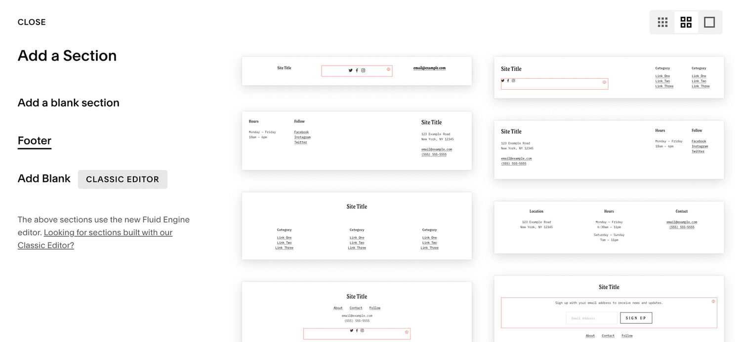How to customize your Squarespace footer and what to include in the design — Big Cat Creative ...