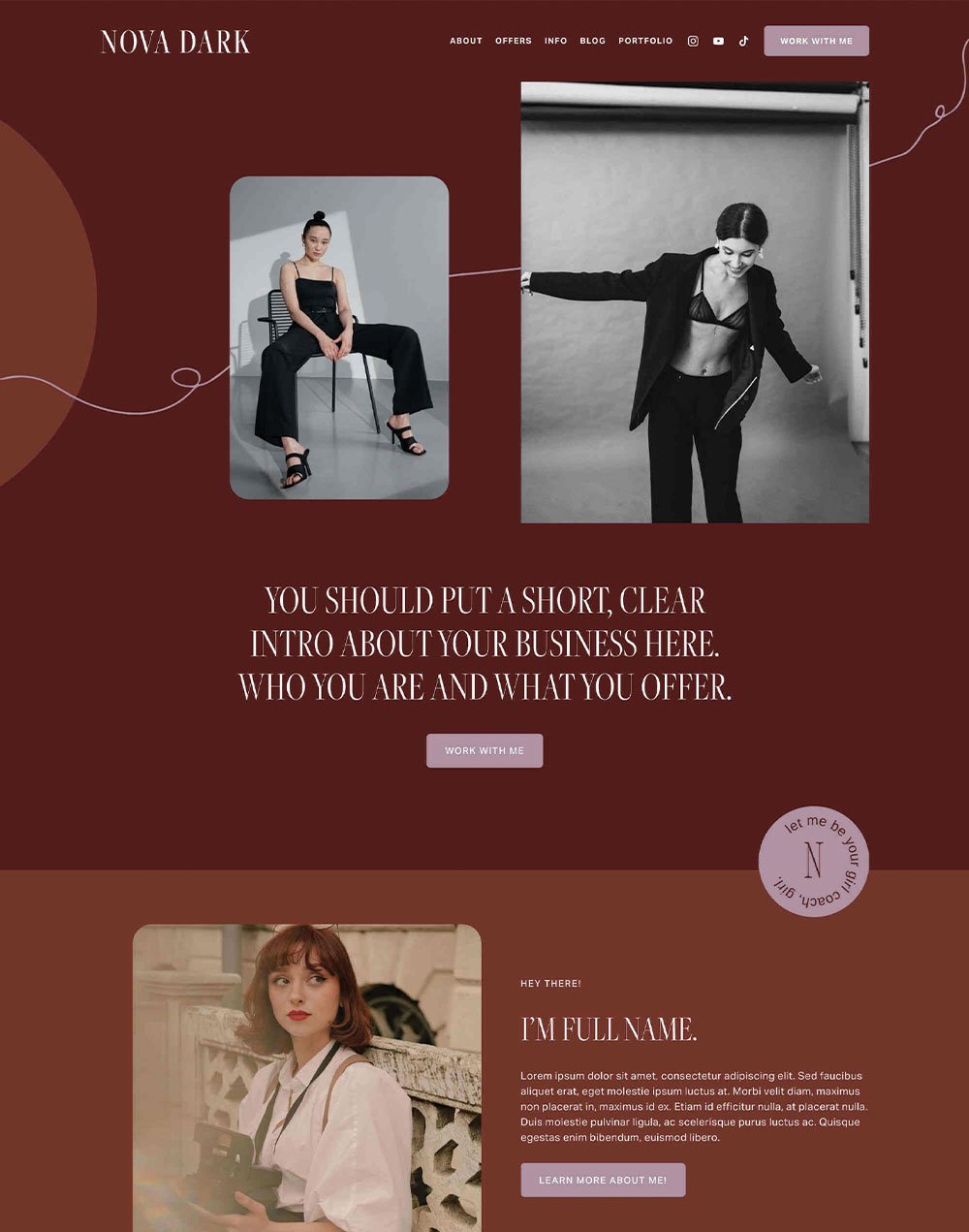 Nova Squarespace 7.1 Template — Big Cat Creative - Squarespace ...