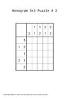 Free Downloadable Nonogram Puzzle Easy # 3 — Puzzles By Nilo