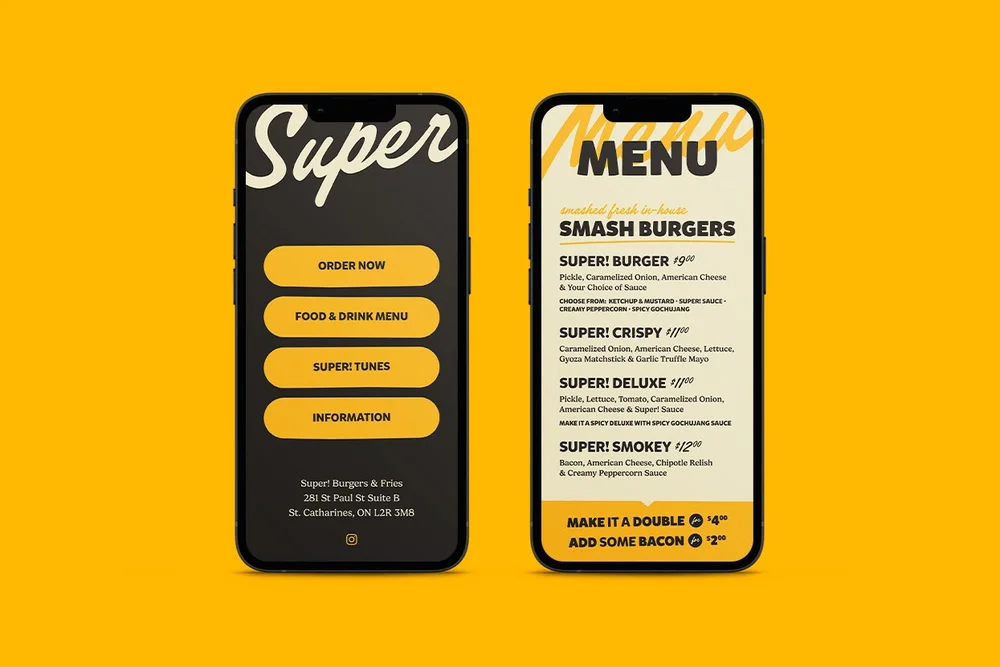 Super! Burgers & Fries by Jordan Versluis | Visual Identity & Logo Designer