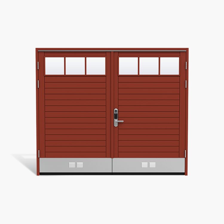 Slagport – Måttanpassad Garageport – Trä — Edsbyporten