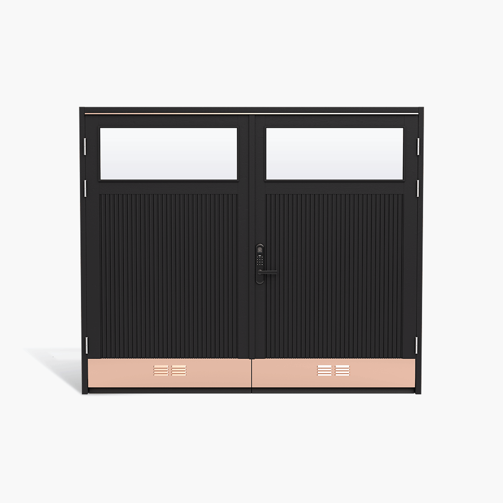 Slagport – Måttanpassad Garageport – Trä — Edsbyporten
