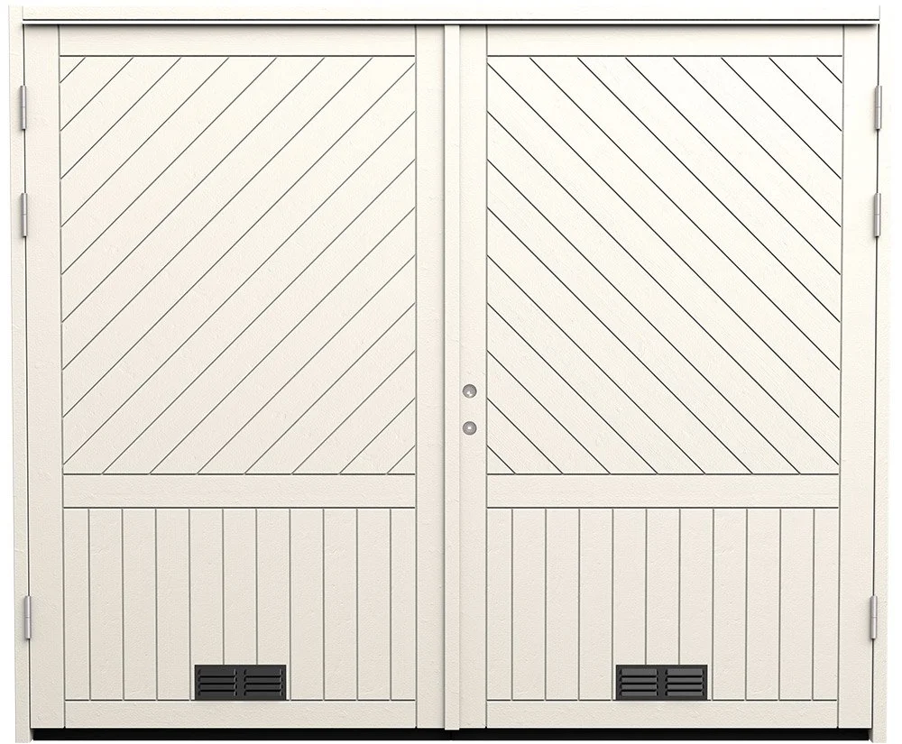 Slagport – Måttanpassad Garageport – Trä — Edsbyporten