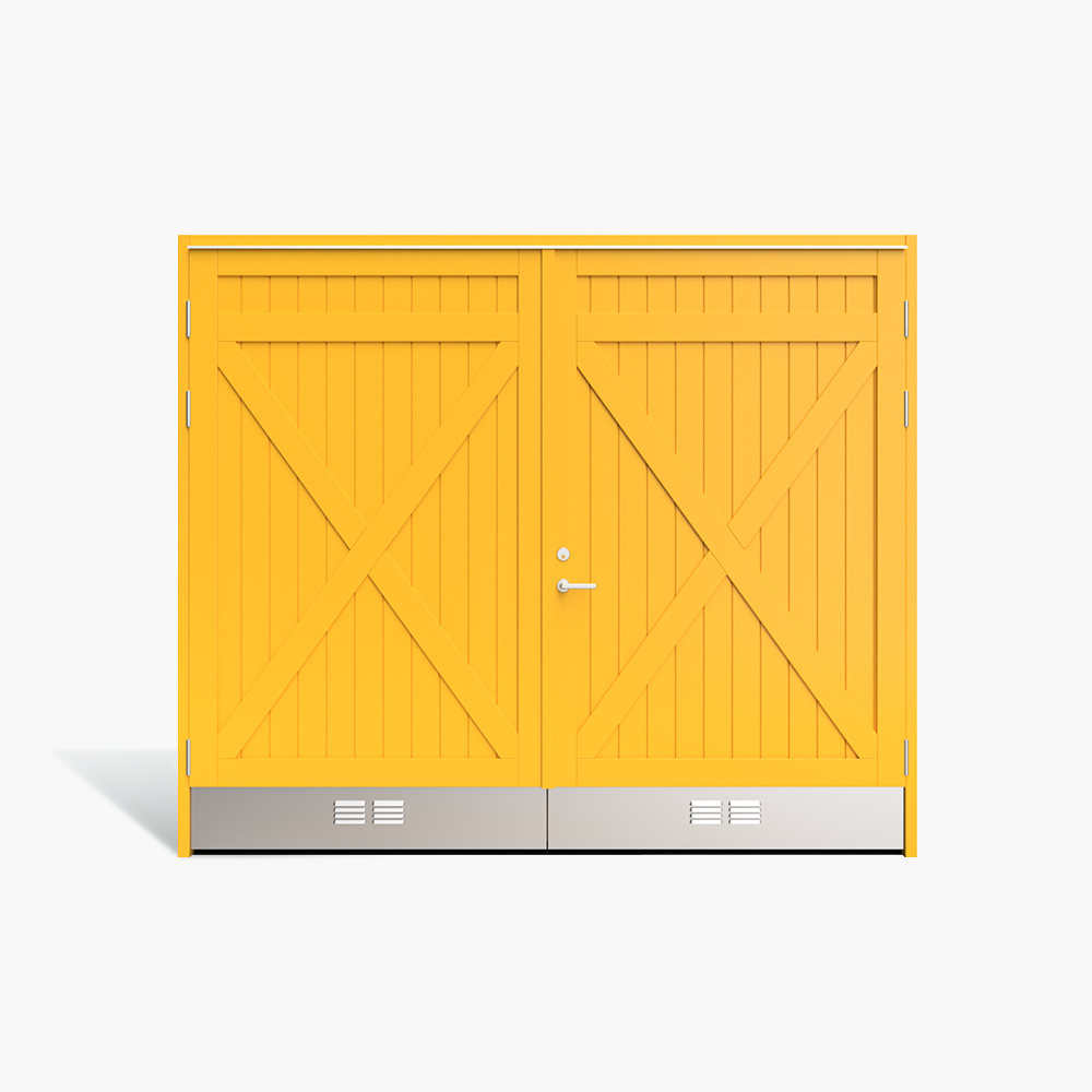 Slagport – Måttanpassad Garageport – Trä — Edsbyporten