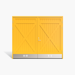 Slagport – Måttanpassad Garageport – Trä — Edsbyporten