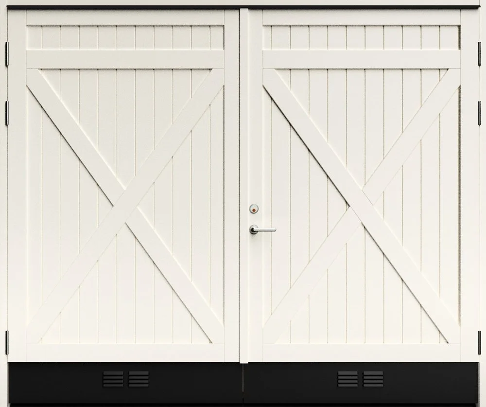 Slagport – Måttanpassad Garageport – Trä — Edsbyporten