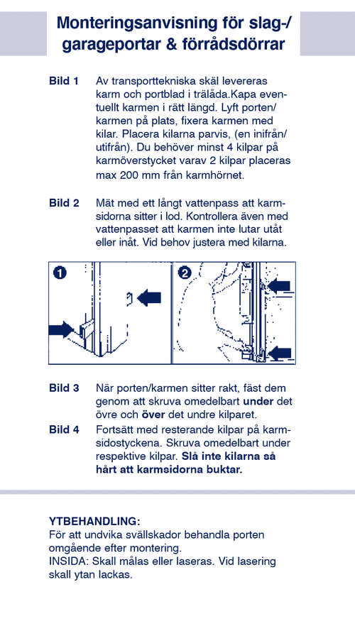 Så monterar du en Slagport i trä — Edsbyporten