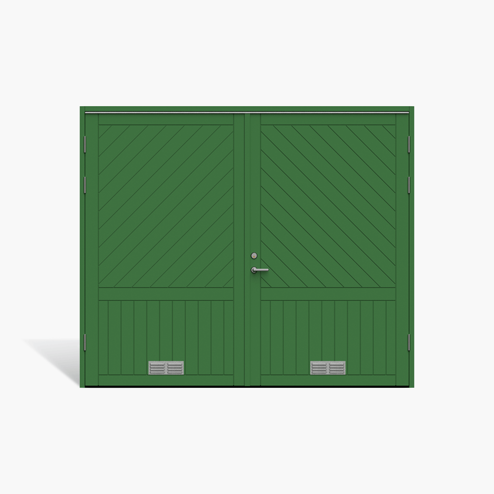 Slagport – Måttanpassad Garageport – Trä — Edsbyporten