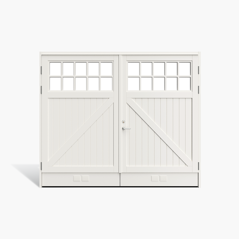 Slagport – Måttanpassad Garageport – Trä — Edsbyporten