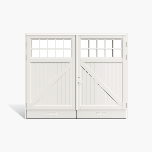 Slagport – Måttanpassad Garageport – Trä — Edsbyporten