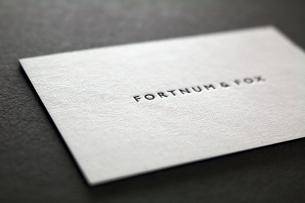Blush letterpress printing & hot foil printing UK