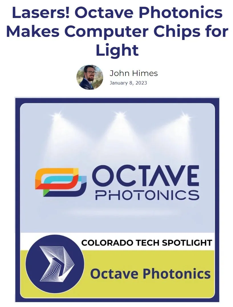 Octave Photonics featured in Colorado Tech Spotlight — Octave Photonics