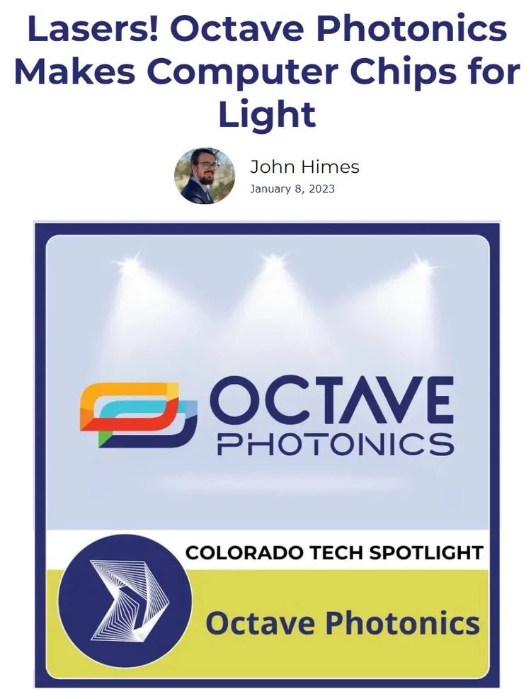 Octave Photonics featured in Colorado Tech Spotlight — Octave Photonics