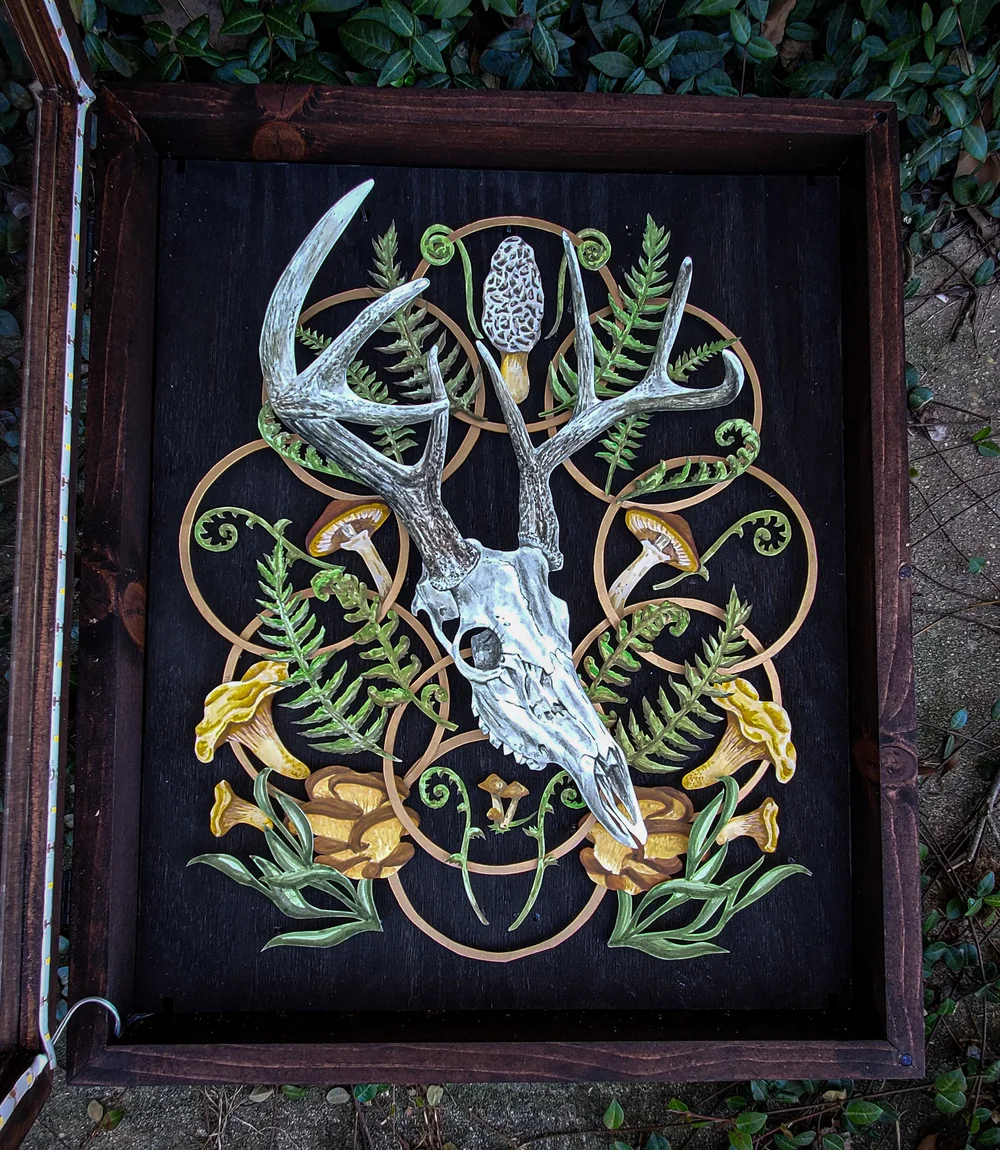 Deer Skull Painting