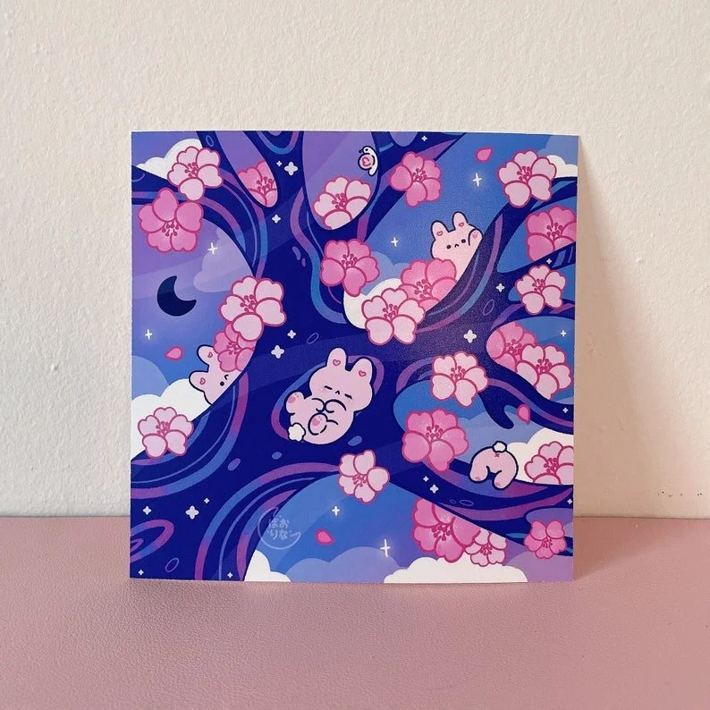 12 kawaii spring art prints to adorn your walls — new lullabies 🌙