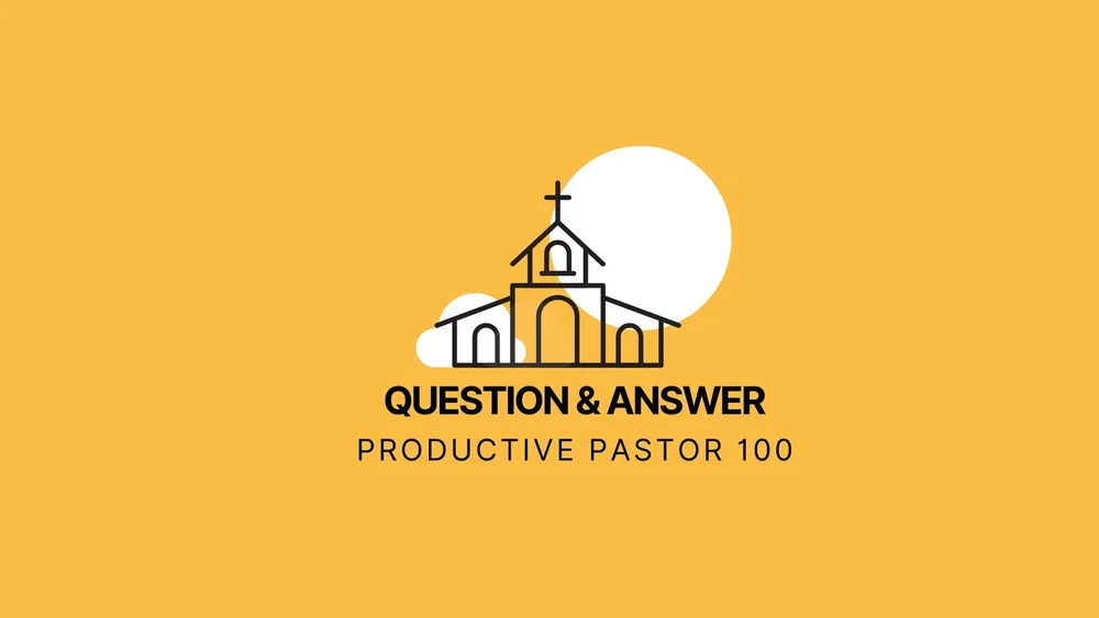 Question & Answer : PP100 — Rev. Chad Brooks