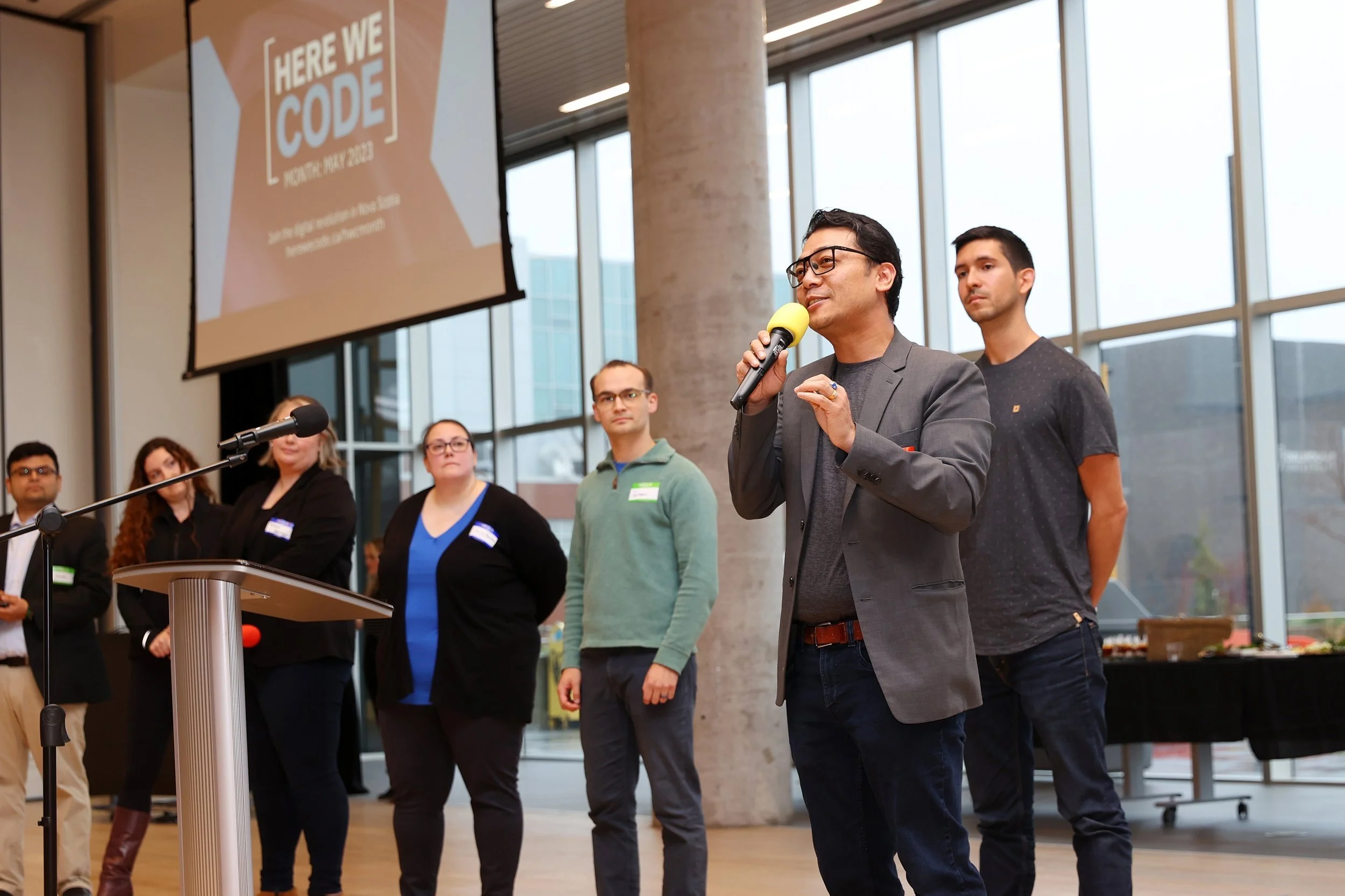 What's Happening — Here We Code