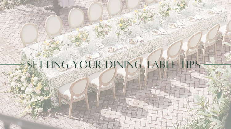 Tips to setting your dining table — Allison Event Design - Destination ...