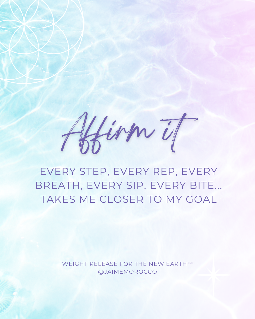 Weight Loss Affirmations — Jaime Morocco