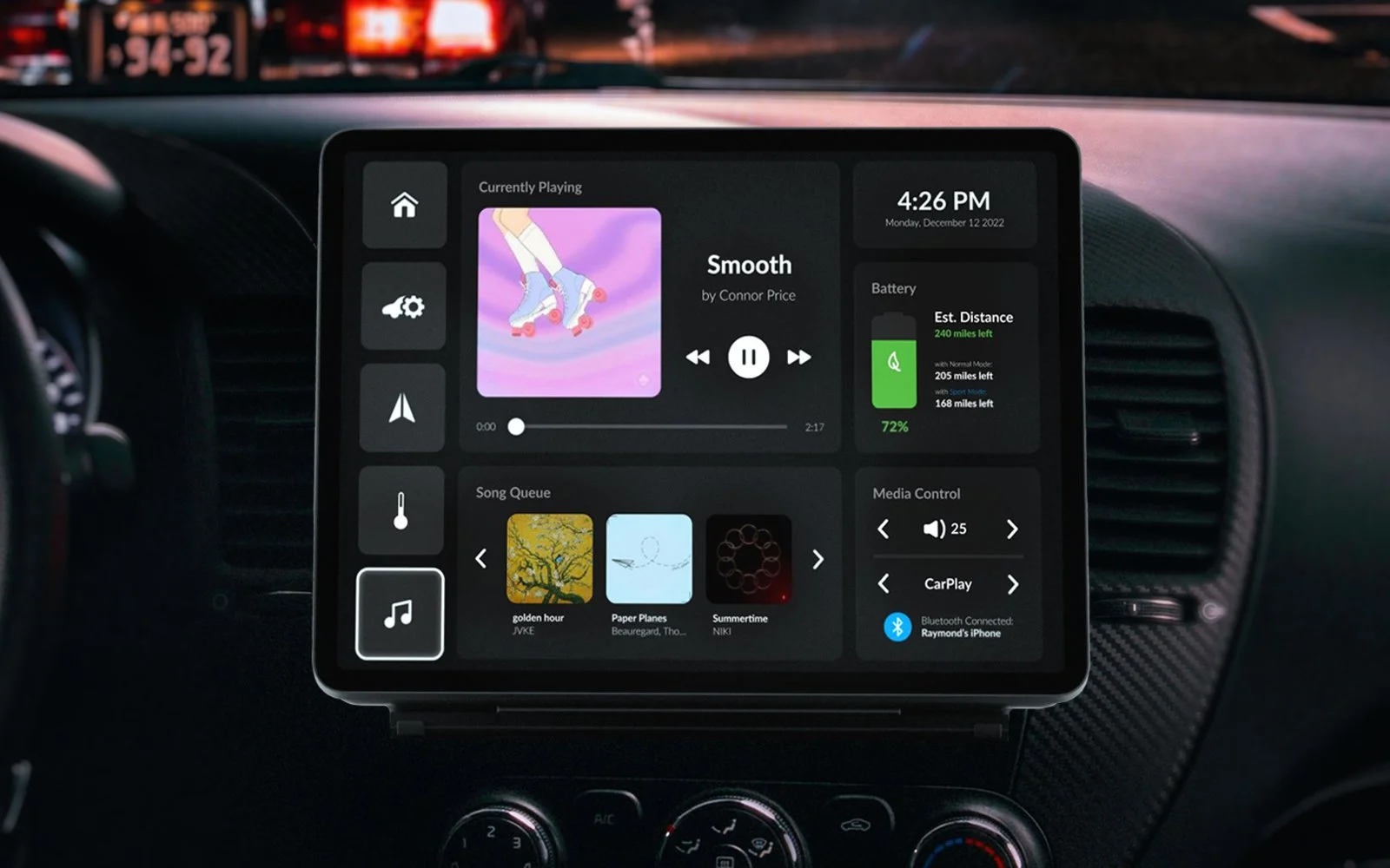 EV Console UI — Raymond Phan