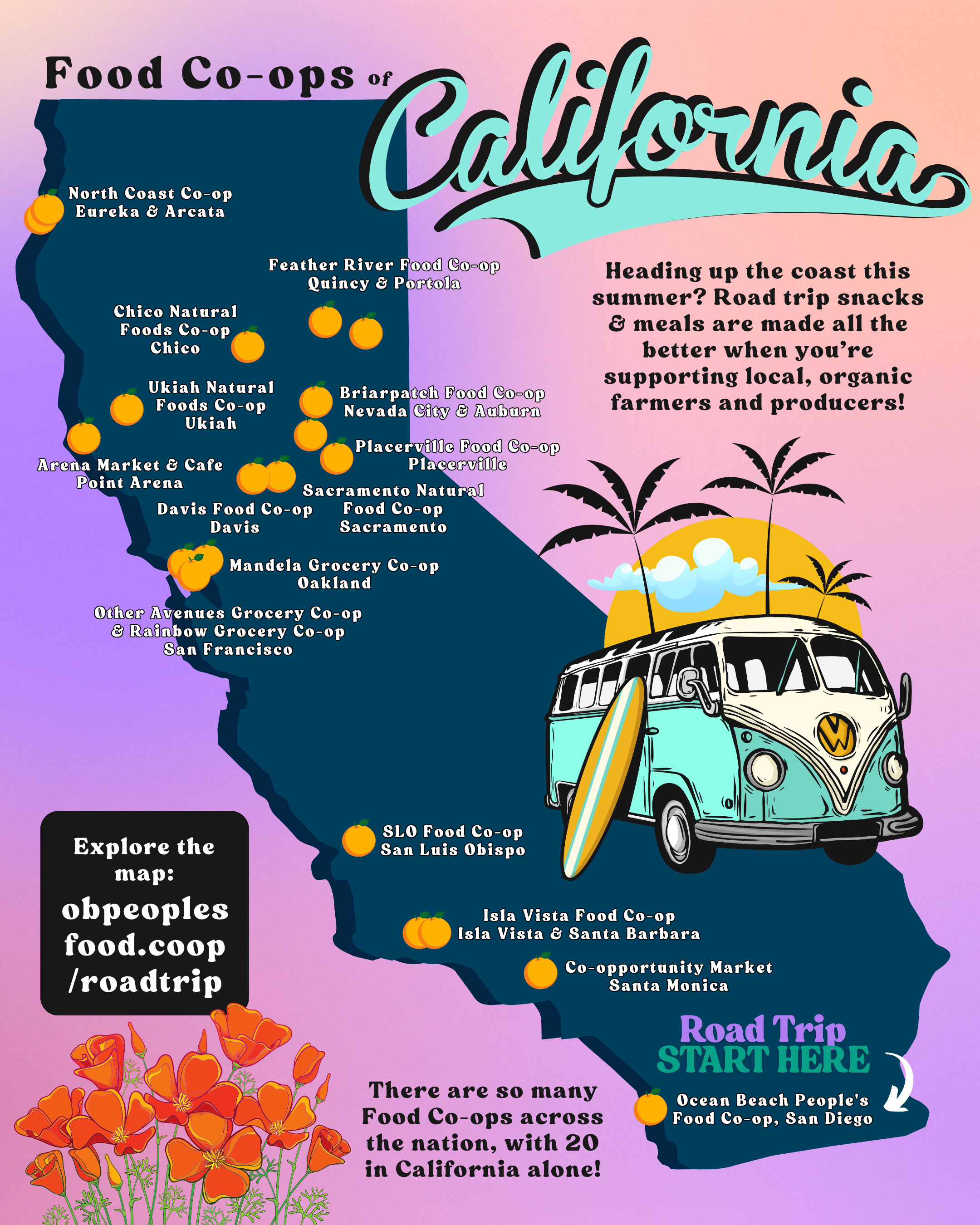 Co-op Road Trip Map — OB People's Food Co-op | San Diego's community ...