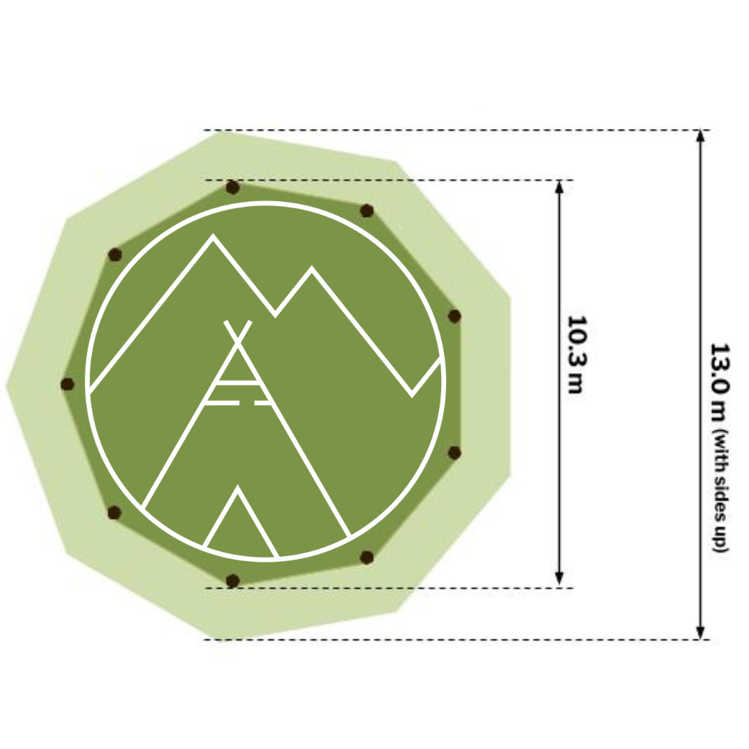 Double Tipi Hire — Element Tipis