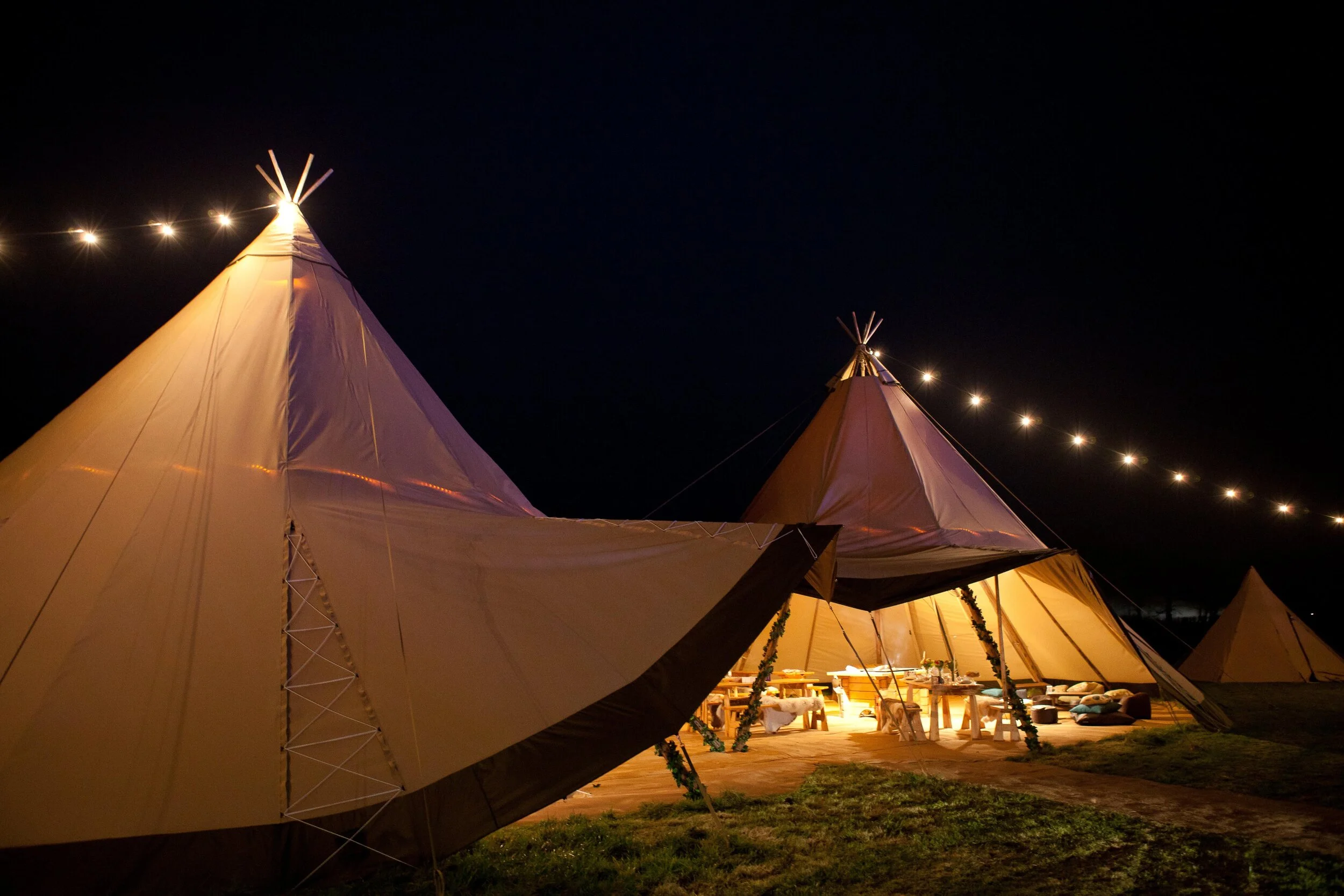 Double Tipi Hire — Element Tipis